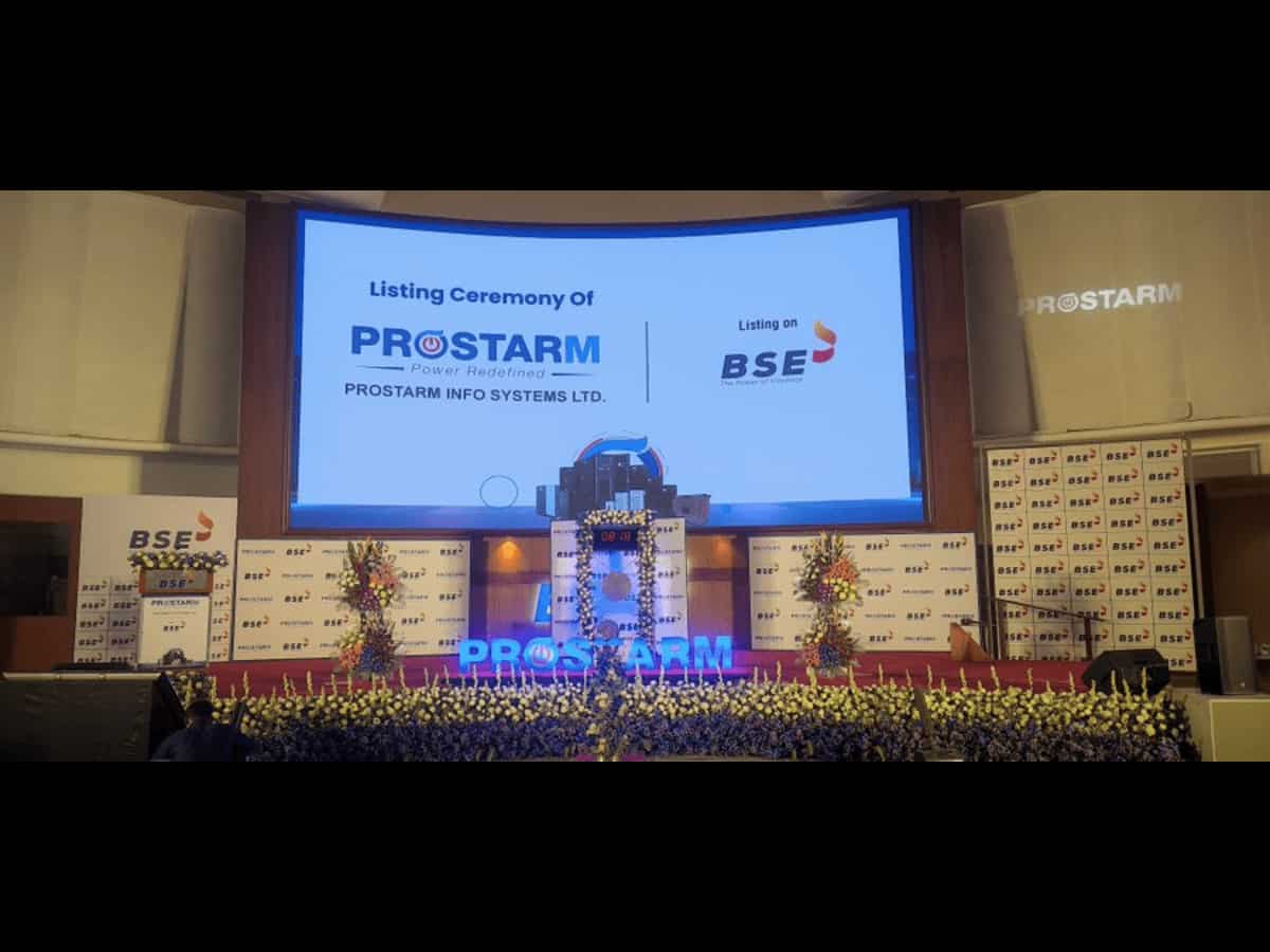 Prostarm Info Systems shares list at 19% premium over its issue price ...