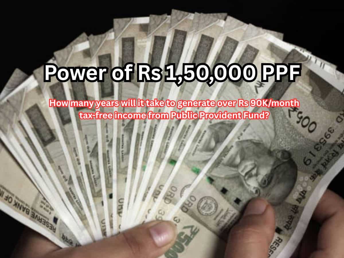 Power of Rs 1,50,000 PPF: How many years will it take to generate over Rs 90,000/month tax-free ...