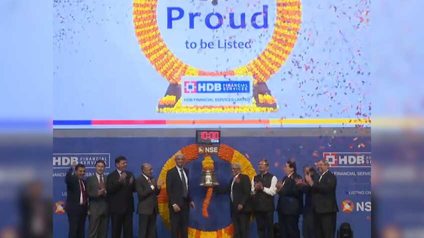 HDB Financial Services Listing: Shares make decent D-Street debut, list ...