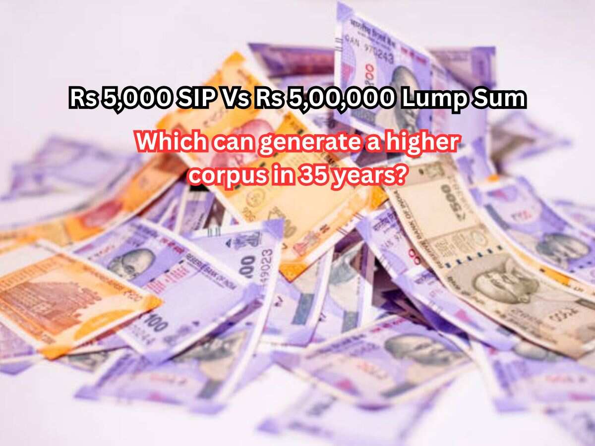 Rs 5,000 SIP Vs Rs 5,00,000 Lump Sum: Which can generate a higher ...