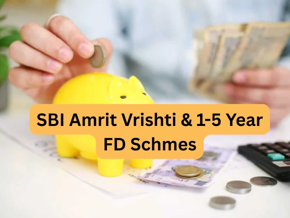 SBI Amrit Vrishti & 1-5 Year FDs: Looking to invest Rs 5,00,000 in FD? Know what you can get on ...