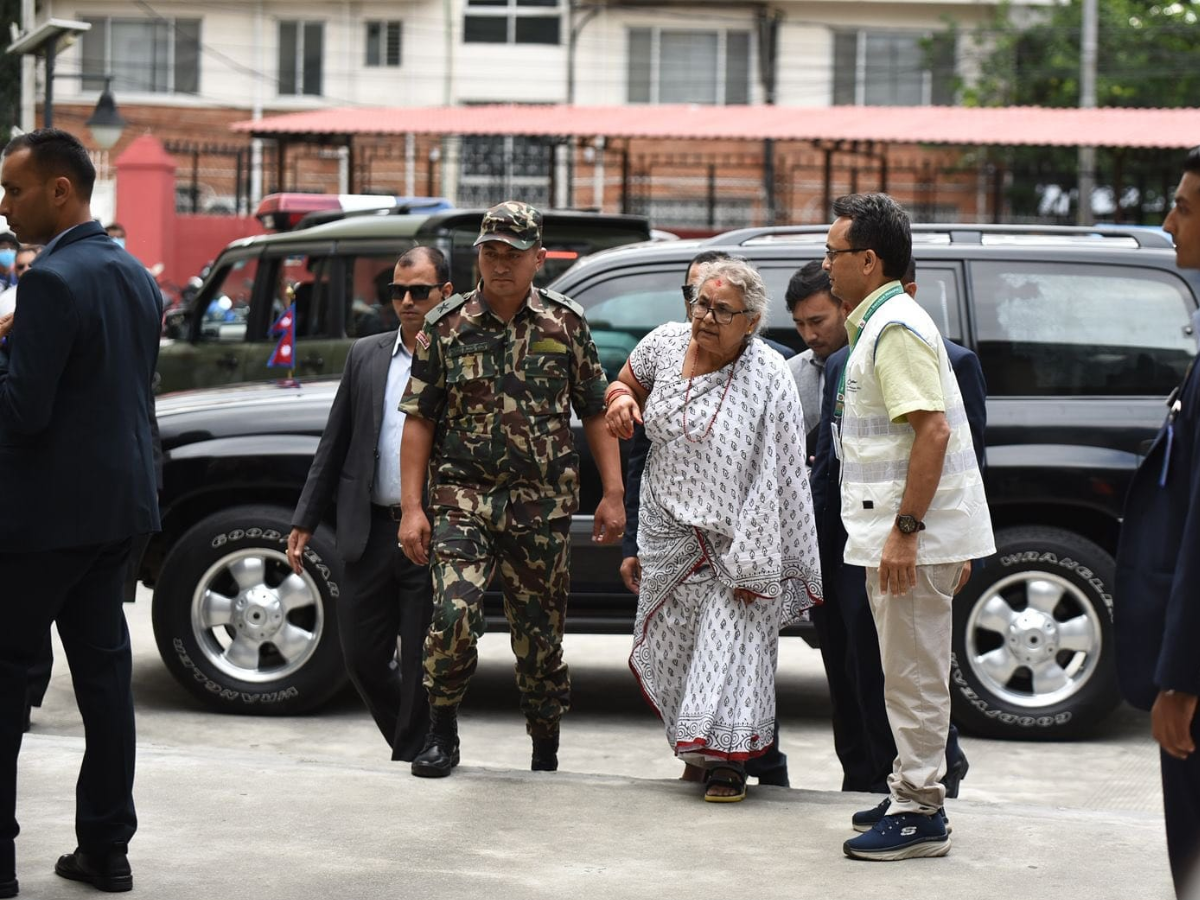 After becoming Nepal Prime Minister, Sushila Karki reaches hospital to ...