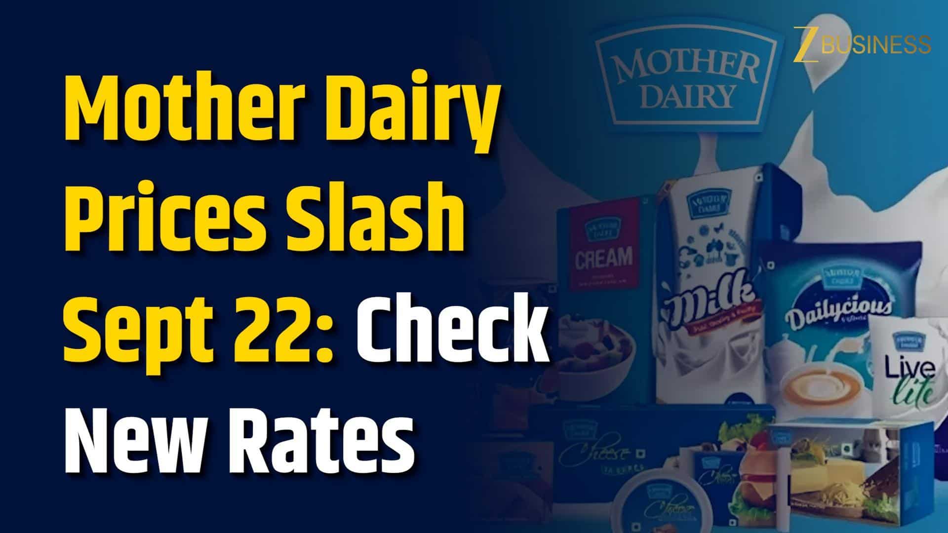 Milk, ghee, paneer, butter now cheaper: full Mother Dairy list