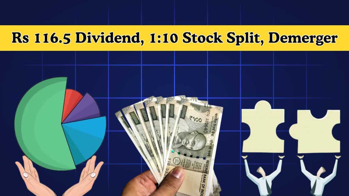 Rs 116.5 Dividend, 1:10 Stock Split, Demerger: 25 Stocks to turn ex ...