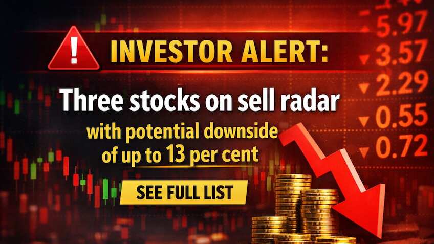 Investor alert: Three stocks on sell radar with potential downside of ...
