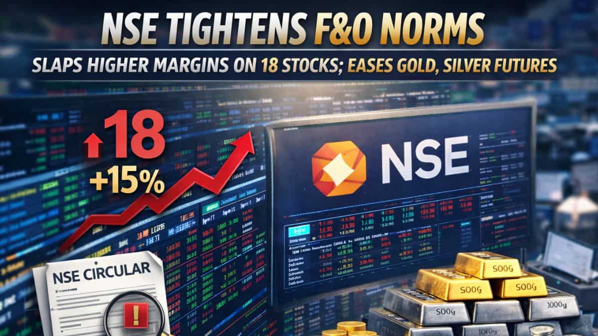 NSE tightens F&O norms, slaps higher margins on 18 stocks; eases gold ...