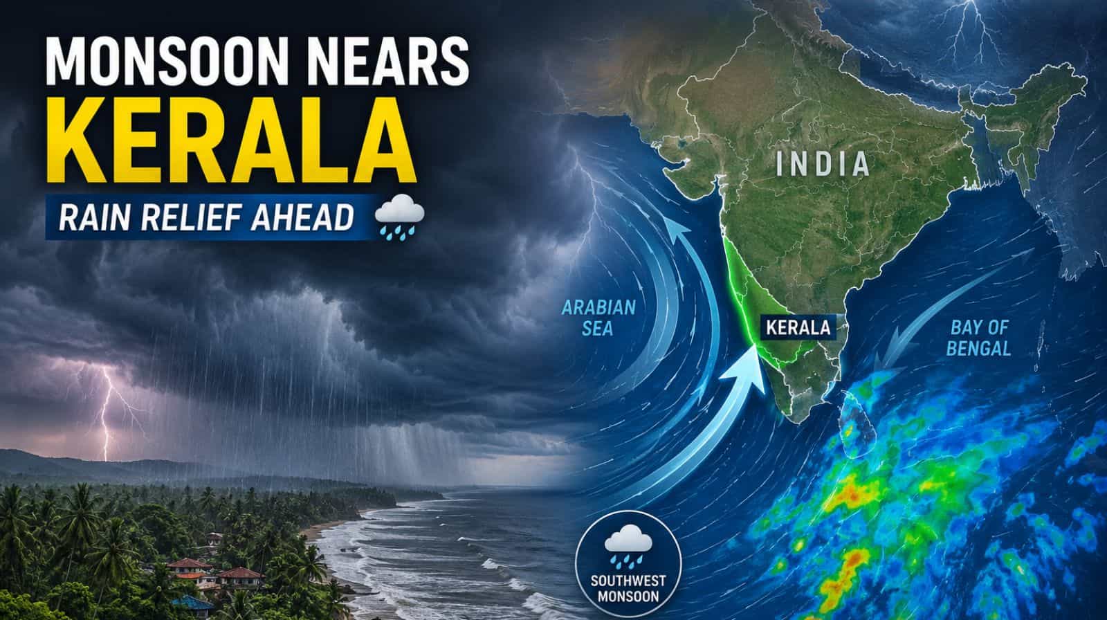 Monsoon likely to reach Kerala in 2-3 days: IMD