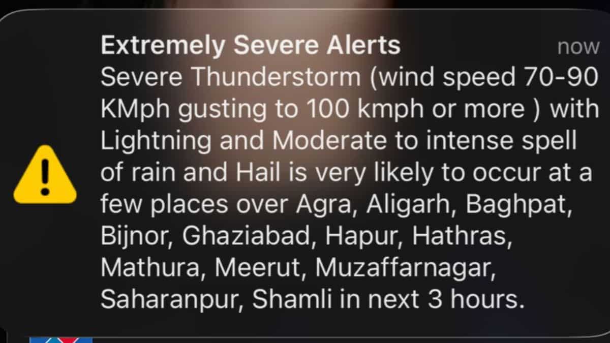 Received emergency mobile alert? Centre sounds weather warning on ...
