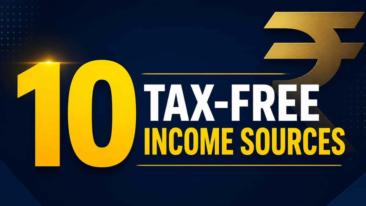 10 tax-free income sources in India: Check complete list of exempt earnings