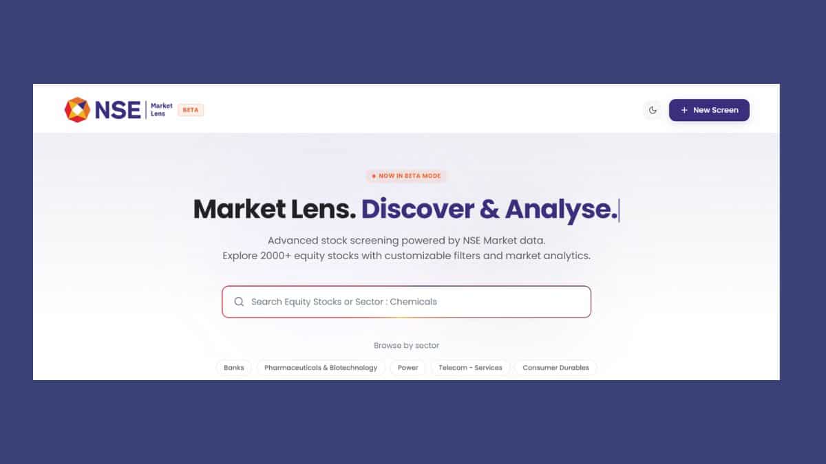 NSE launches Market Lens to screen over 2,000 stocks; check key features