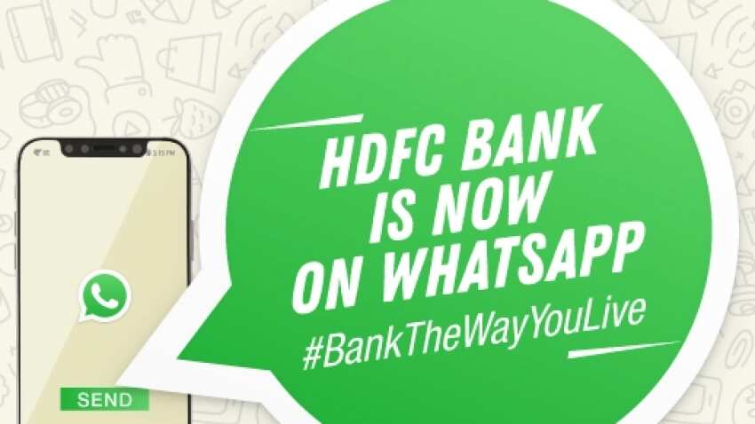 WhatsApp banking: HDFC Bank starts 24/7 service; From account, credit ...