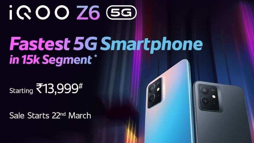 iQOO Z6 5G launched with 50MP camera; price starts at Rs 13,999 in ...