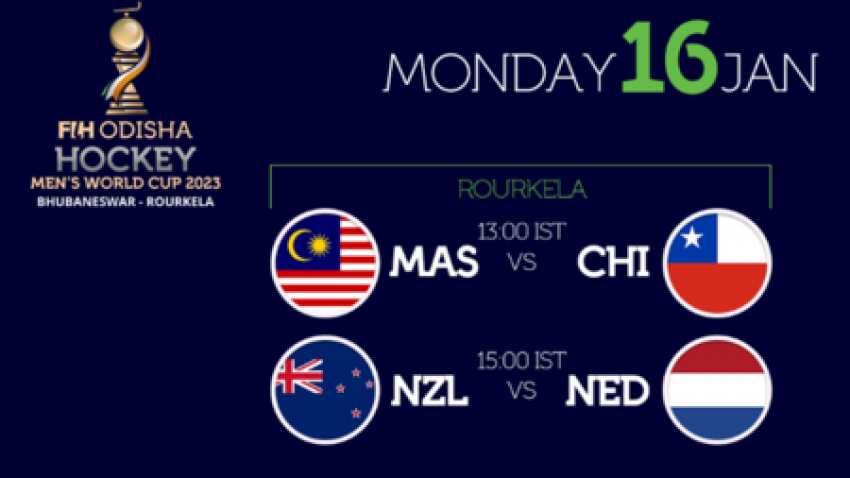 Hockey world cup 2023 today schedule, Live streaming, match time table ...